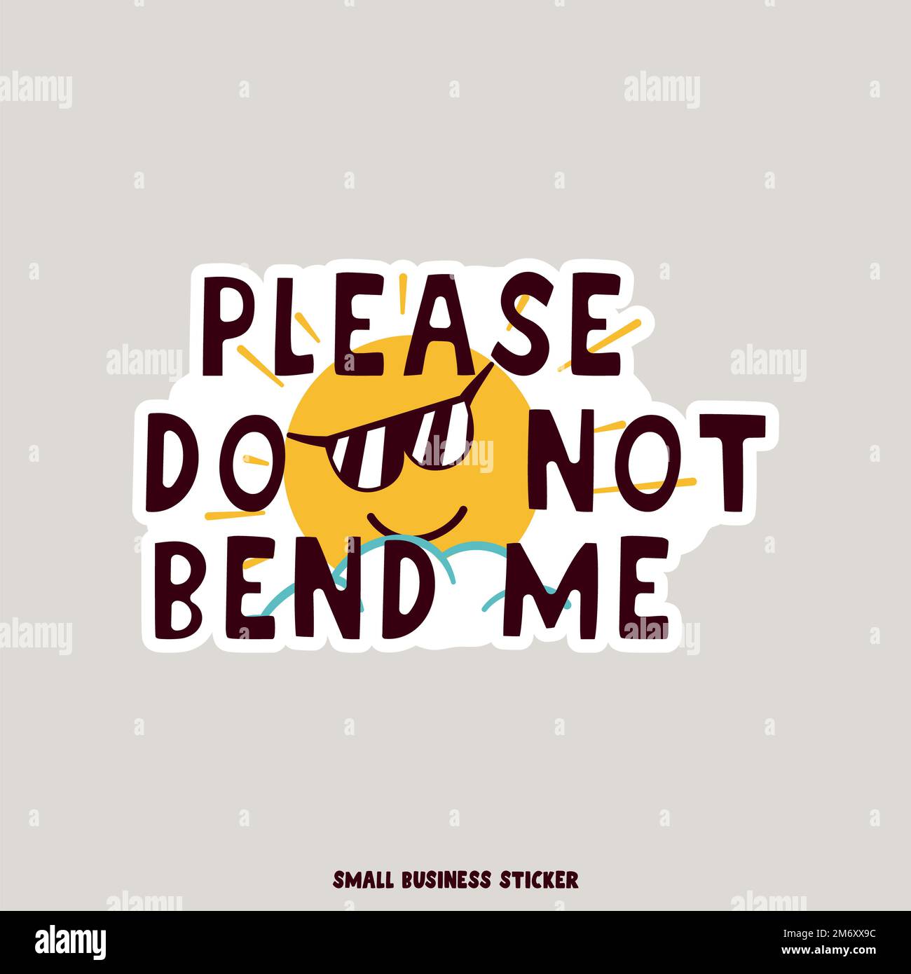Creative logo for small business owners. please do not bend me quote ...