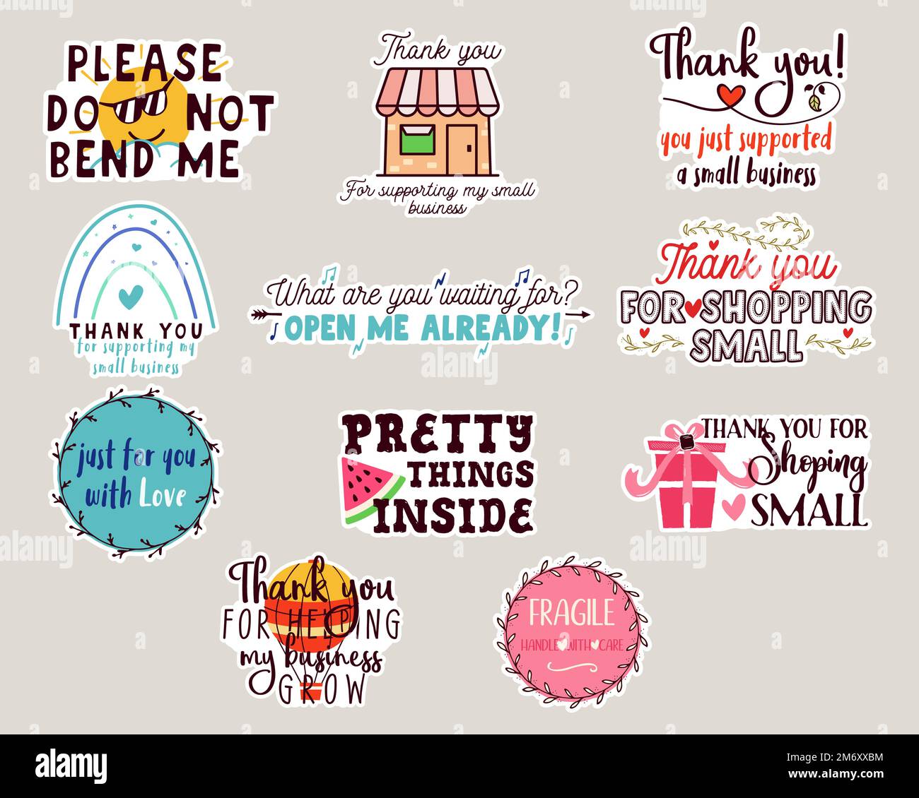 Small business stickers set. business badges collection. Small business ...