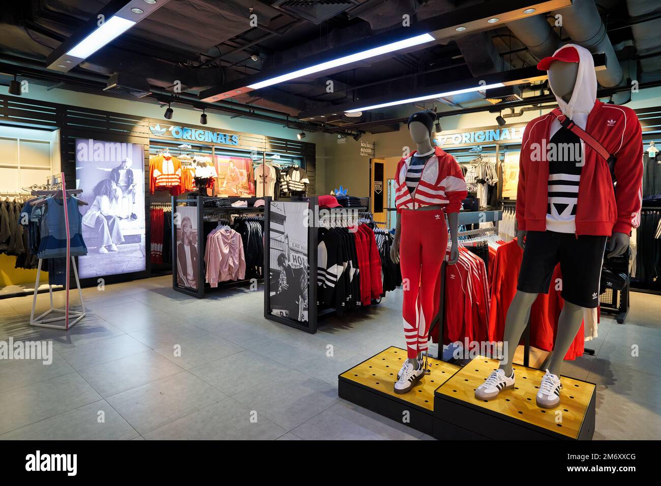 BANGKOK, THAILAND - CIRCA JANUARY, 2020: interior shot of Adidas store ...