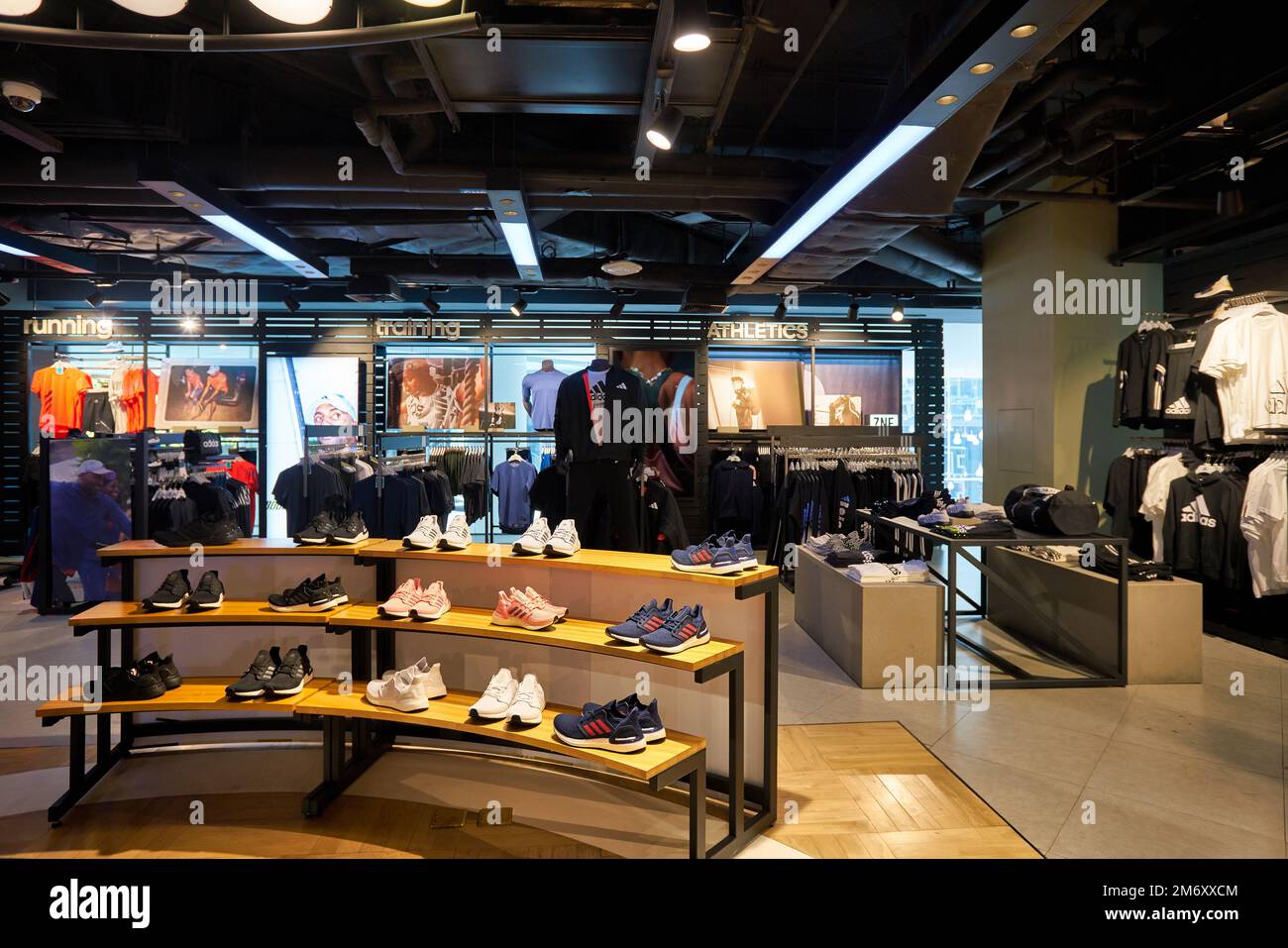 BANGKOK, THAILAND - CIRCA JANUARY, 2020: interior shot of Adidas store ...
