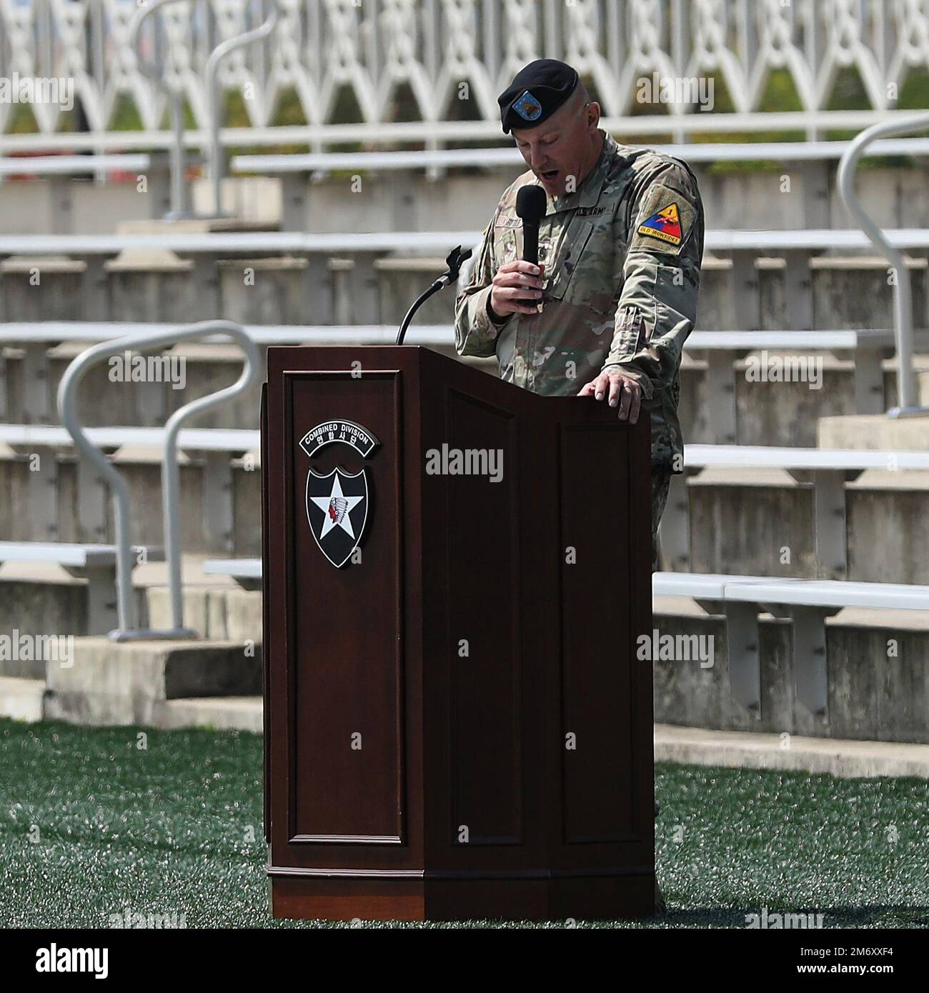 Command Sgt. Maj. Joshua Bitle, Senior Enlisted Advisor, 1st Armored ...
