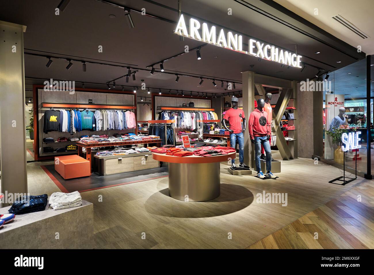 BANGKOK, THAILAND - CIRCA JANUARY, 2020: various apparel displayed at ...