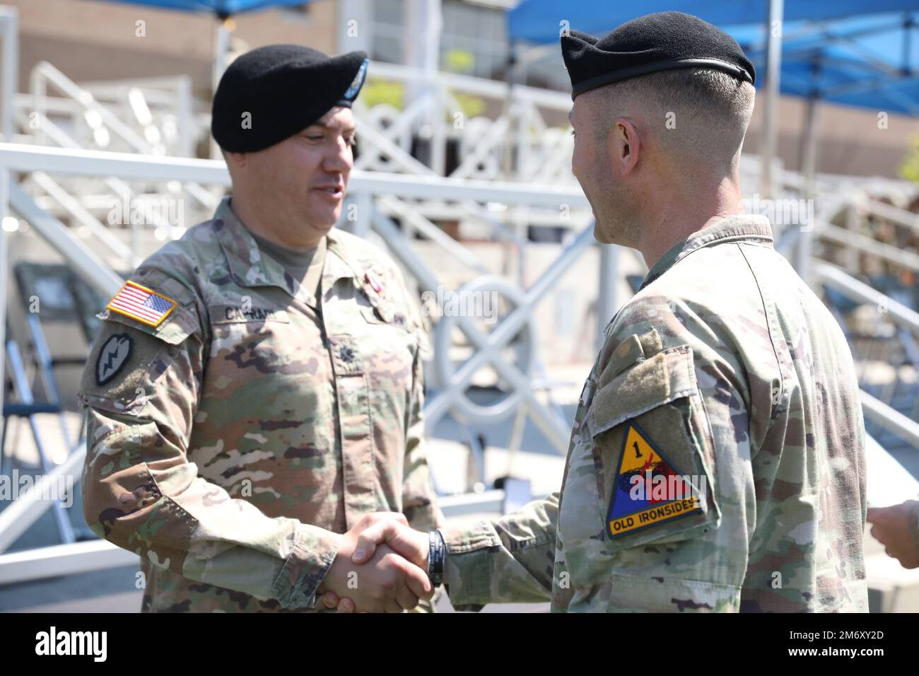 Col. Stephen Fairless (right) Commander, 1st Armored Brigade, 1st ...