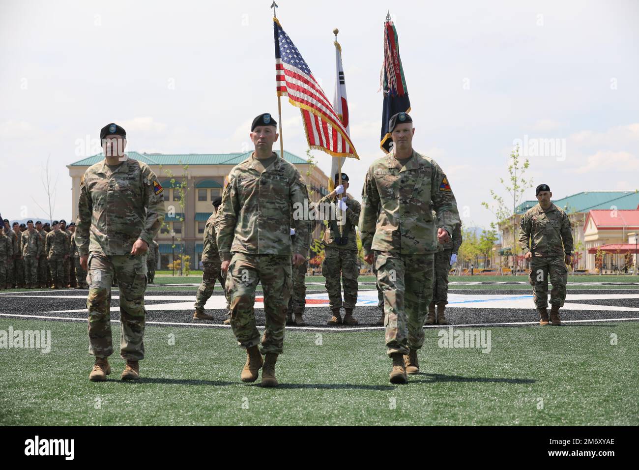 Following the passing of the battalion colors, Col. Stephen Fairless ...