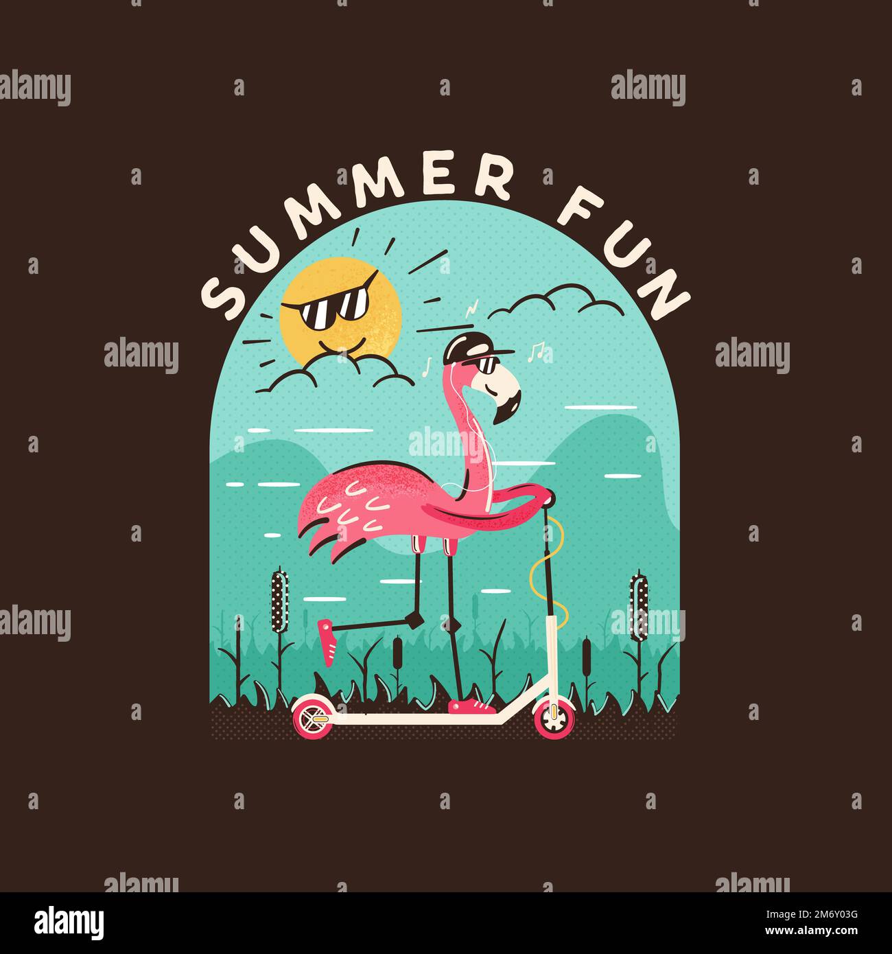 Flamingo scooter hi-res stock photography and images - Alamy