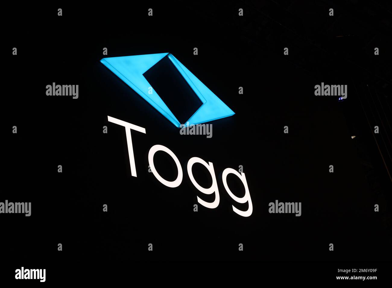 Las Vegas, United States. 05th Jan, 2023. A view of the Togg logo, or ...