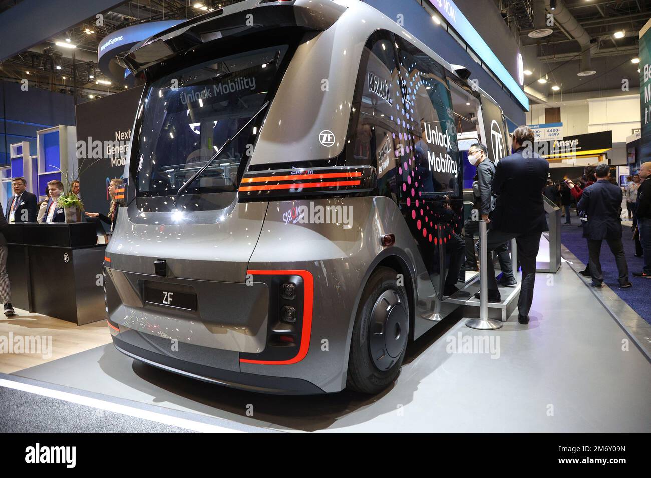 Las Vegas, United States. 05th Jan, 2023. A view of the ZF autonomous ...