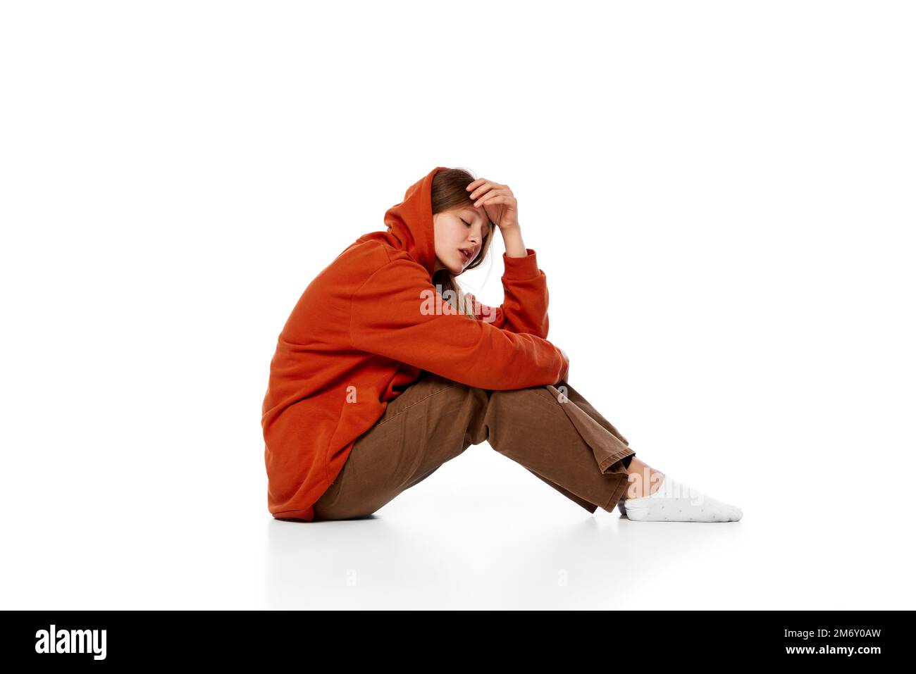Woman sadness loneliness Cut Out Stock Images & Pictures - Alamy