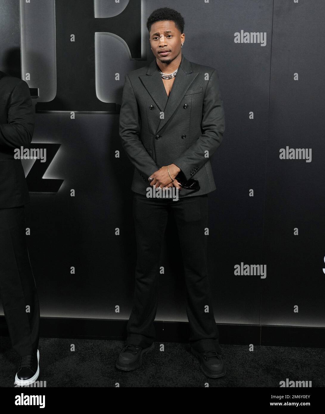 Los Angeles, USA. 05th Jan, 2023. Da'Vinchi arrives at the Starz "BMF ...