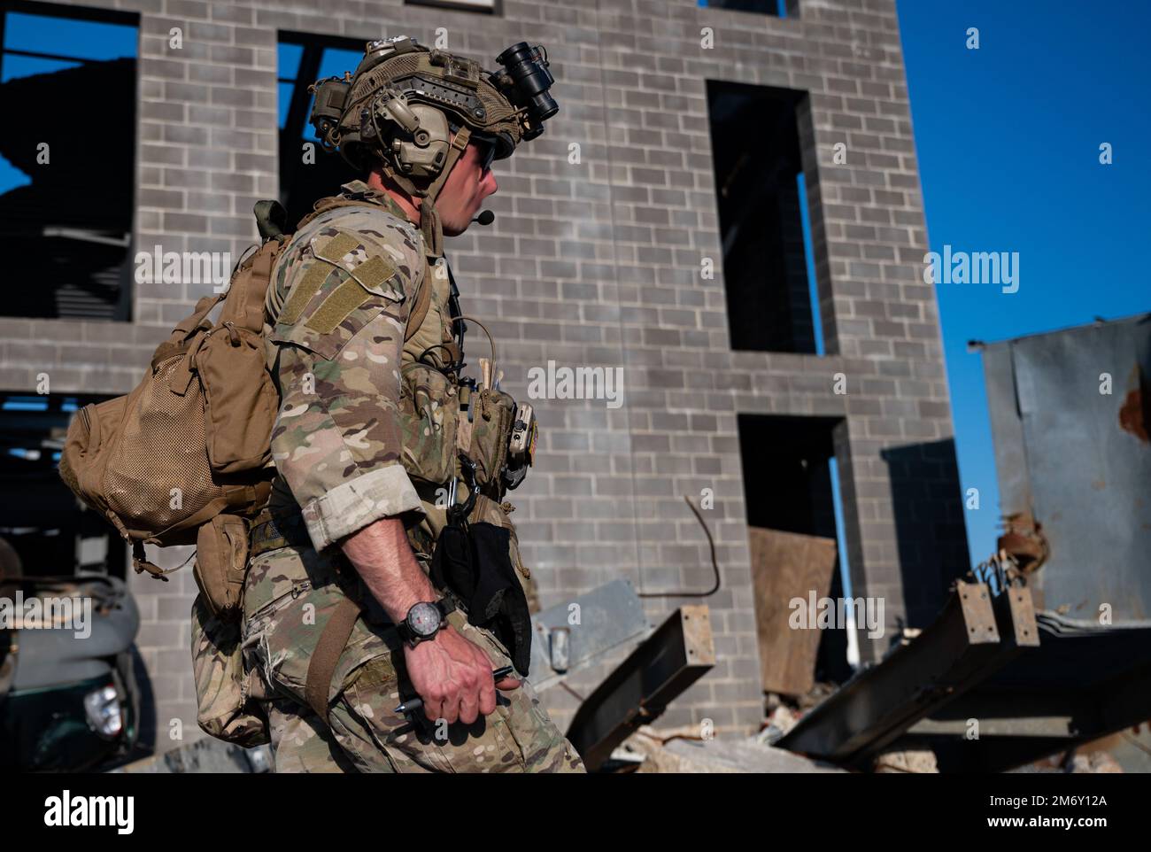 A U.S. Air Force Special Tactics operator with the 24th Special ...