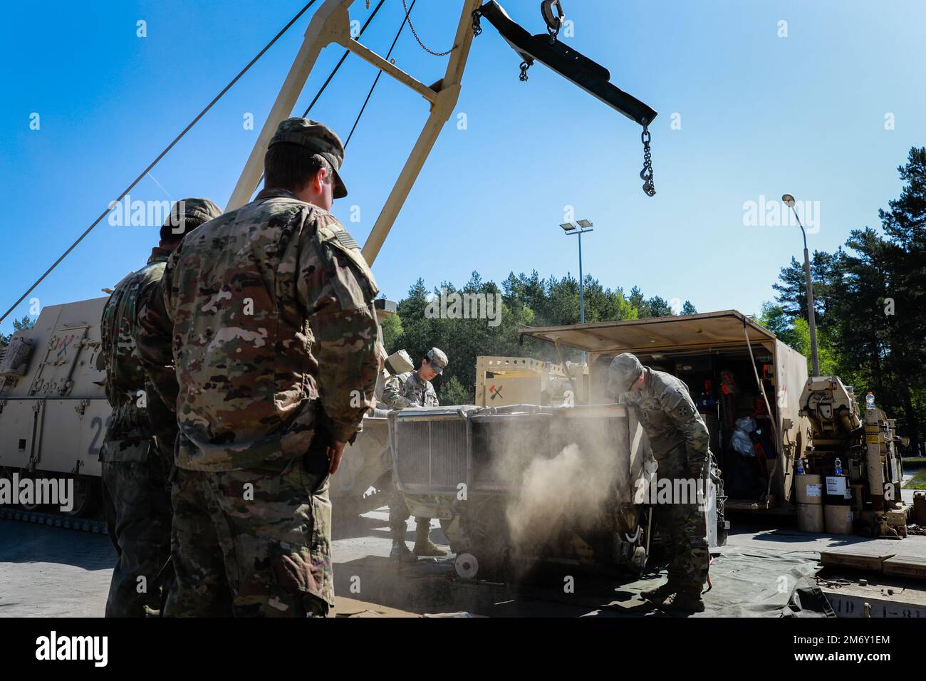 A U.S. Soldier assigned to the 1st Battalion, 8th Infantry Regiment ...