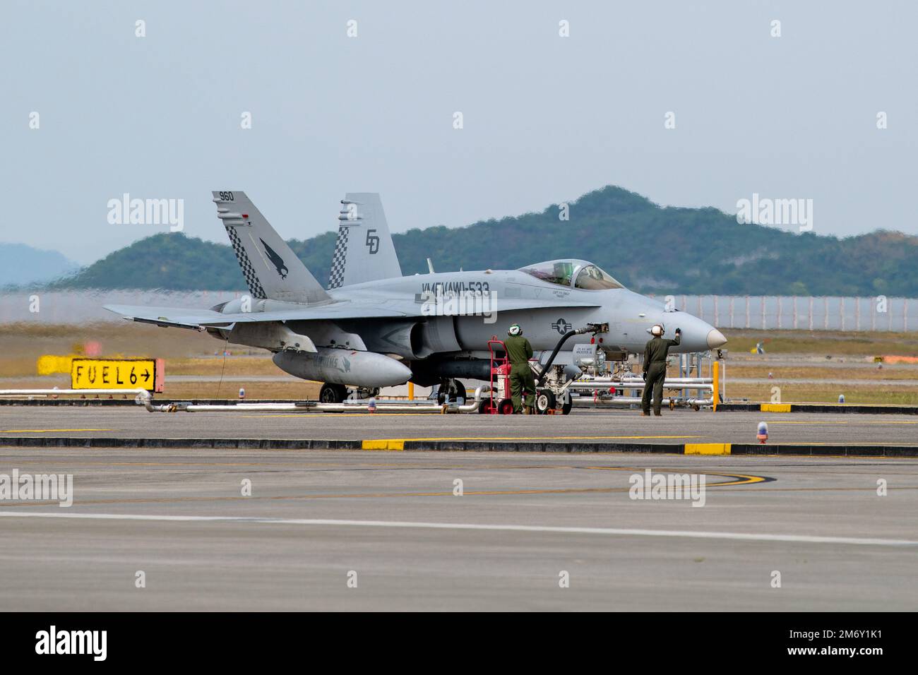 U.S. Marines with Marine All Weather Fighter Attack Squadron (VMFA(AW ...