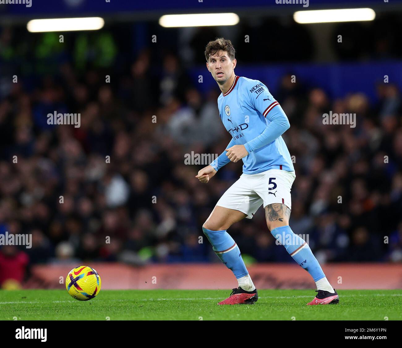 London, England, 5th January 2023. John Stones of Manchester City ...