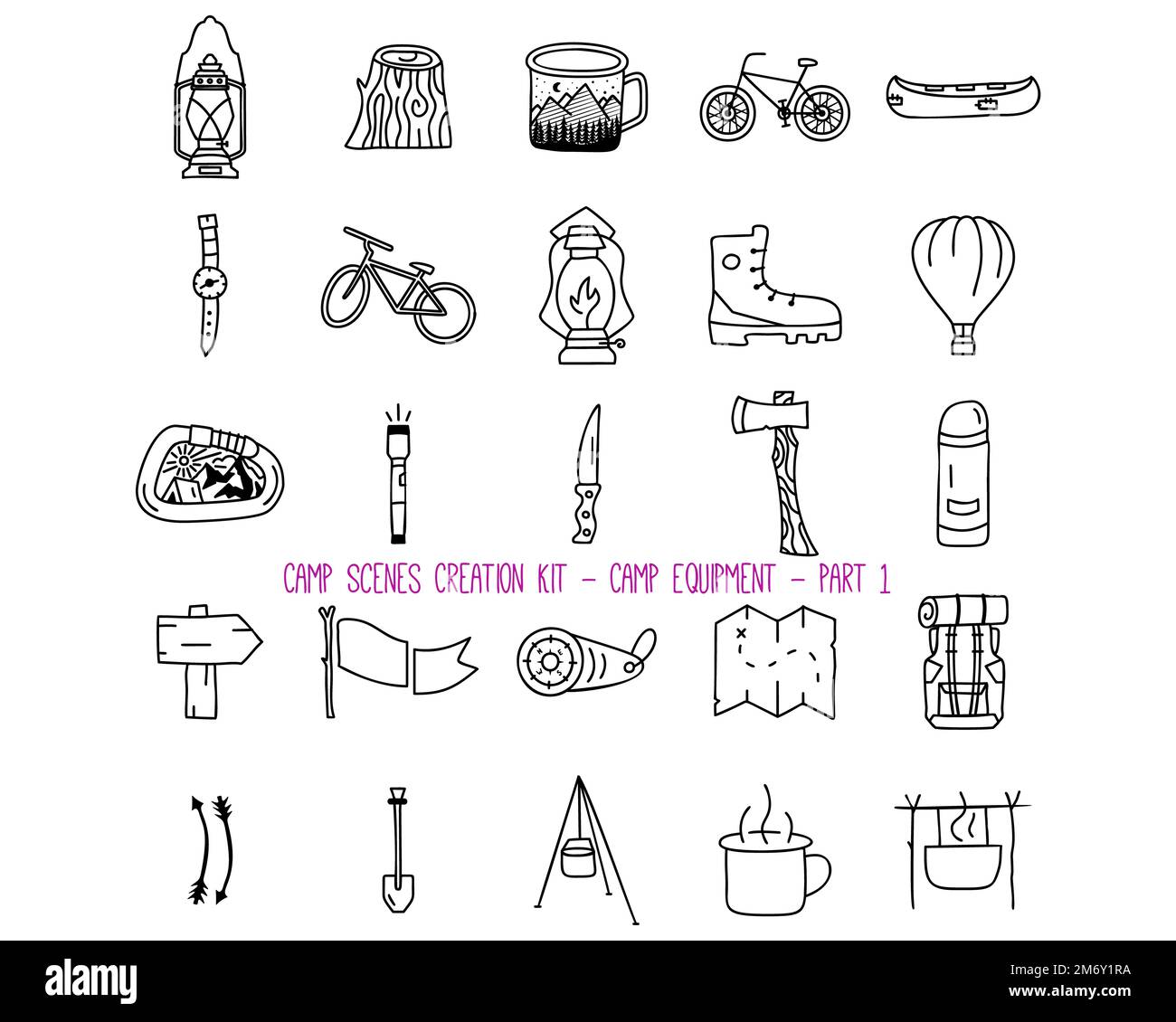 Camping knife icon simple Cut Out Stock Images & Pictures - Alamy