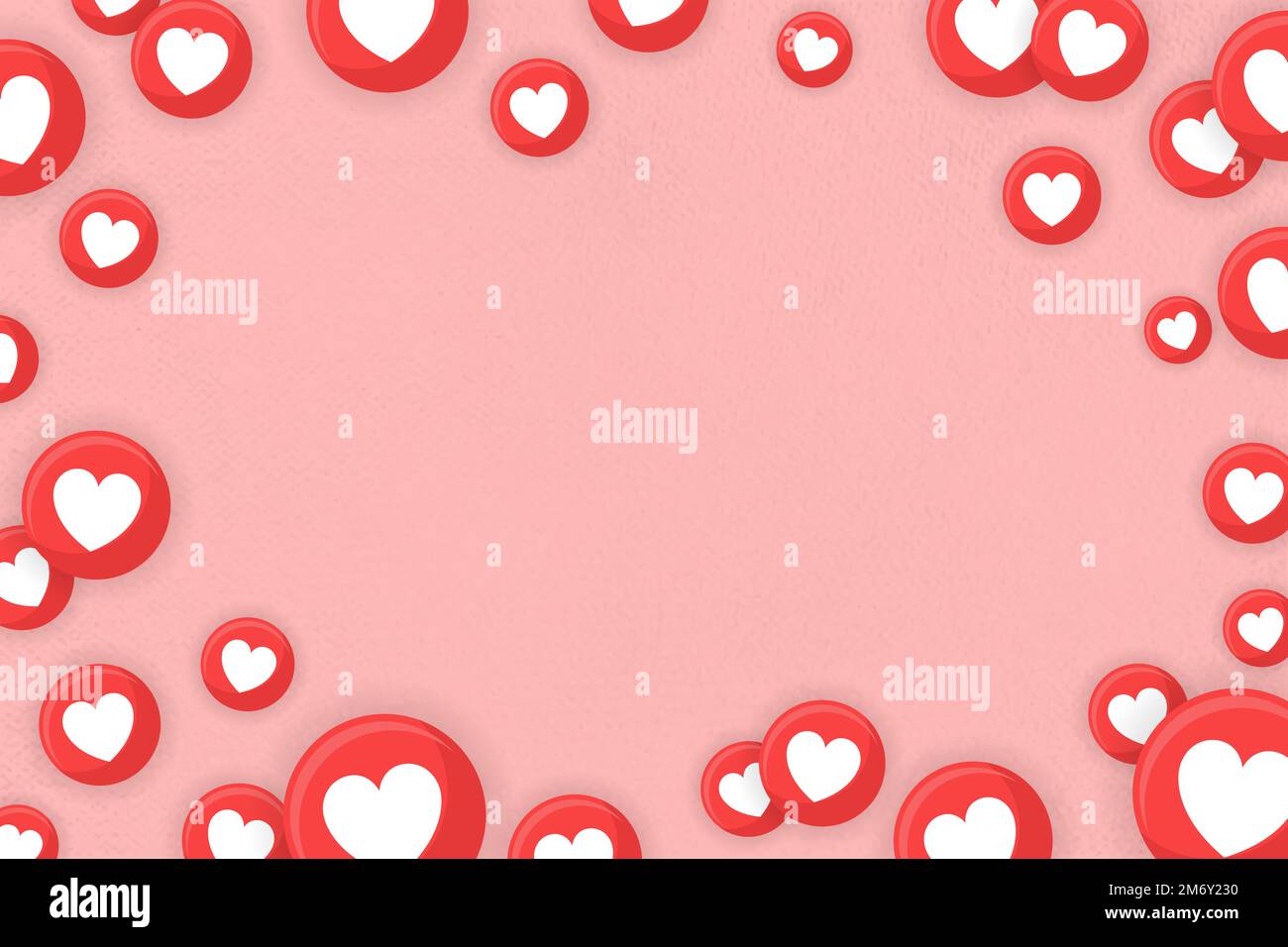 Heart icons themed border background vector Stock Vector Image & Art ...