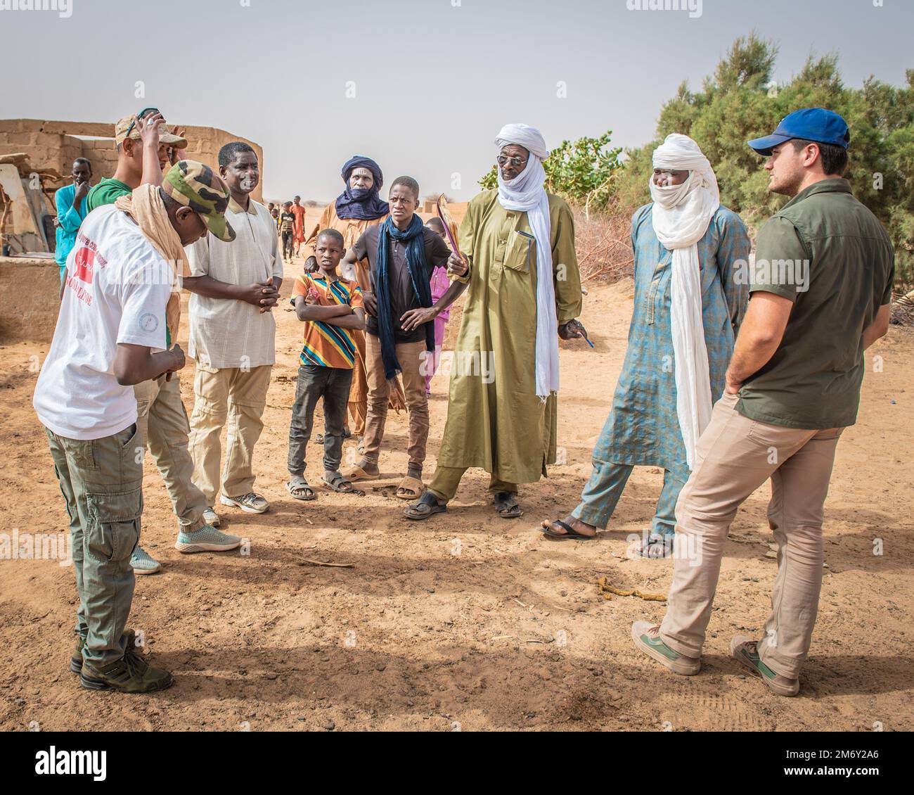 U.S. Army 1st Lt. Jackson Weidner, right, a civil affairs team leader ...