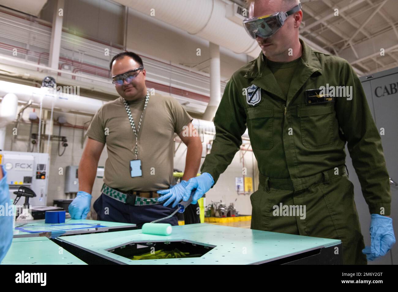 U.S. Air Force Staff Sgt. Alex Saling, 308th Aircraft Maintenance Unit ...
