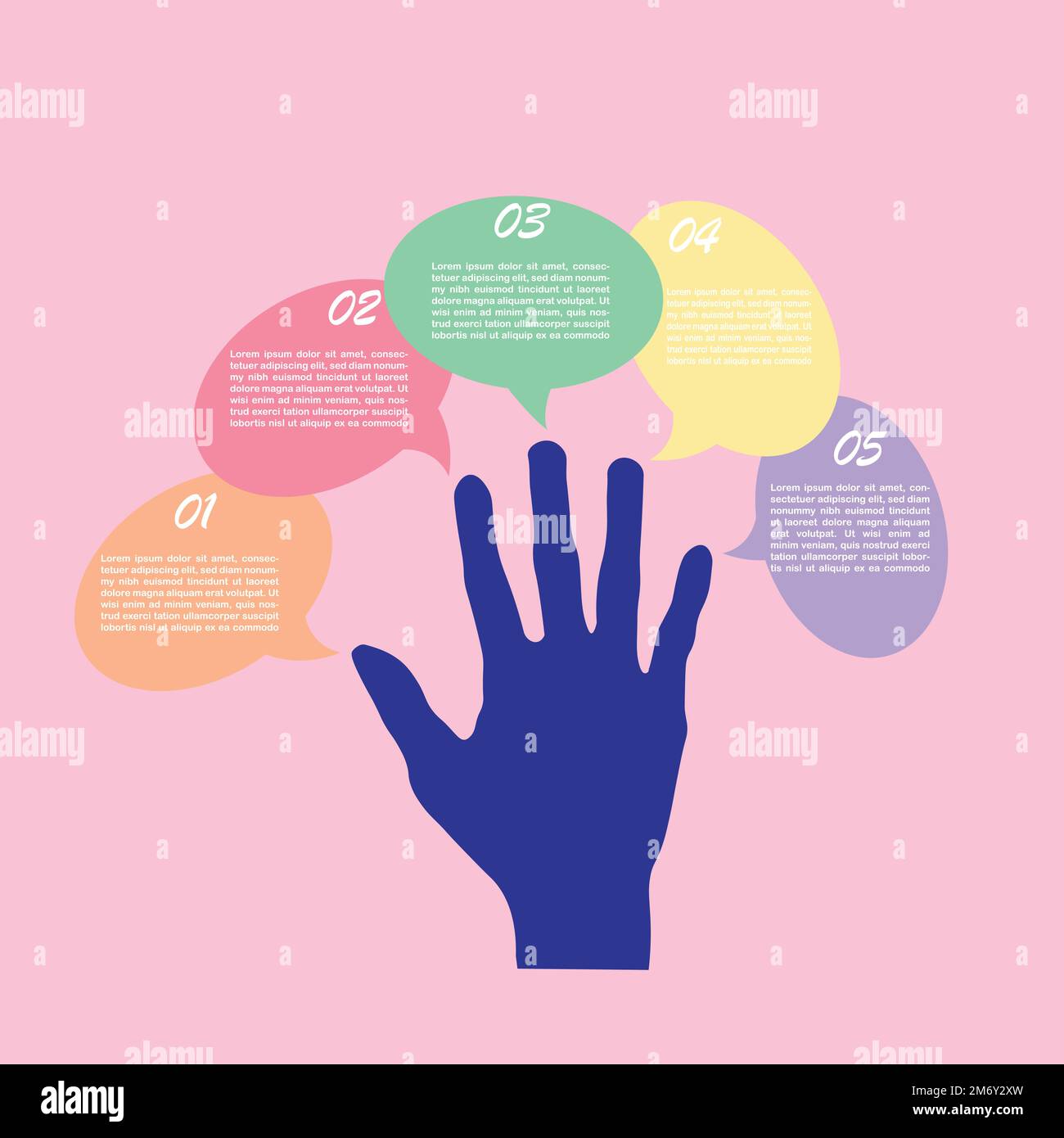 5 step infographic hi-res stock photography and images - Alamy