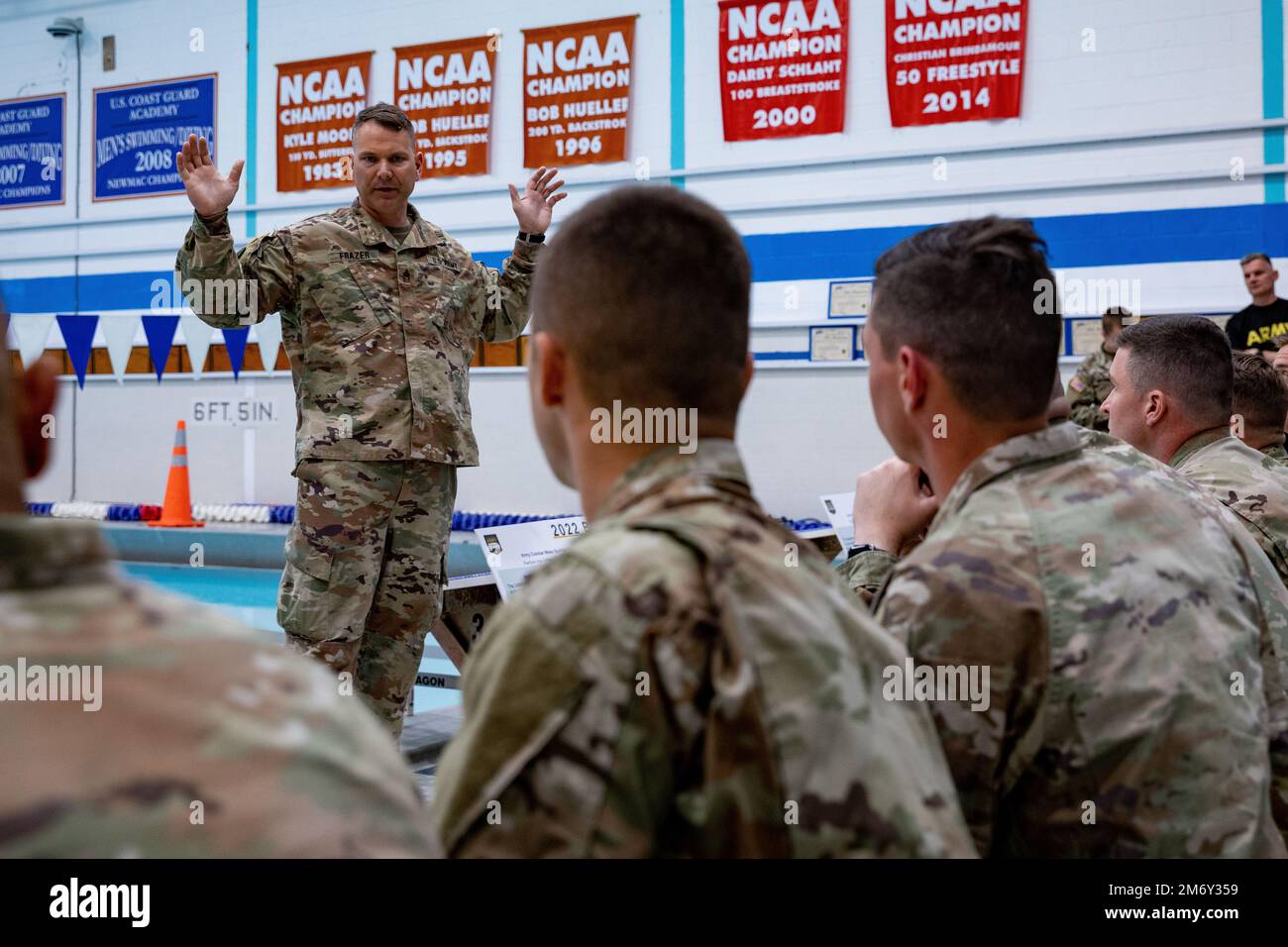 U.S. Army Master Sgt. Zane Barber, assigned to Joint Forces ...