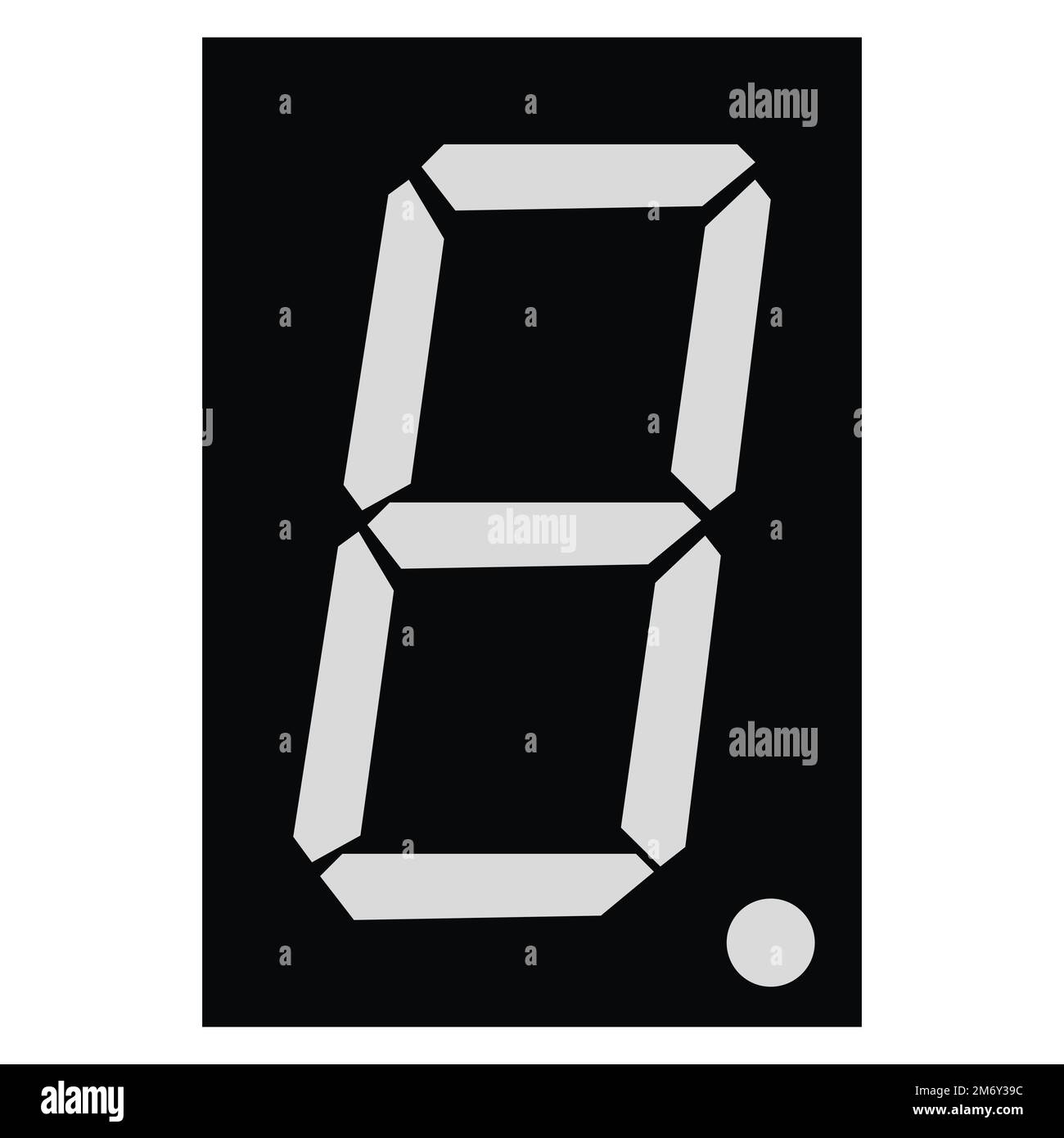 Digit segment led display Stock Vector Images - Alamy