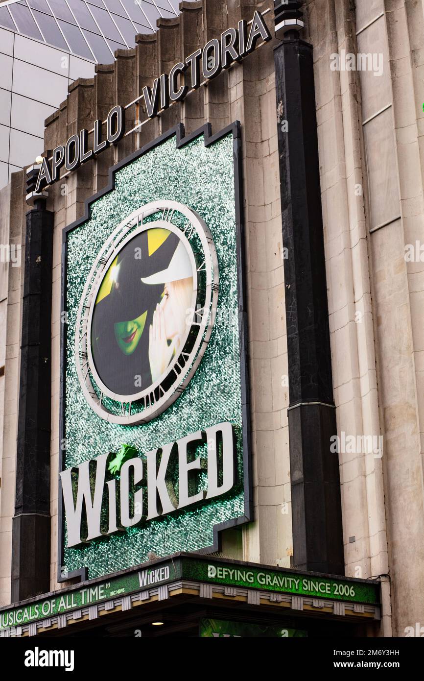 Large advertising hoarding for the West End theatrical production ...