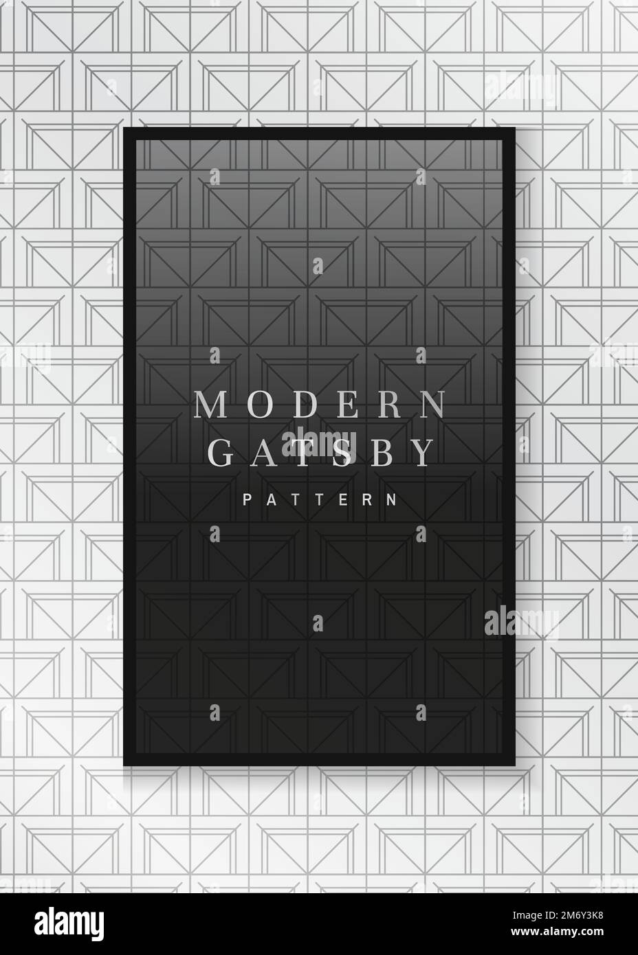 Modern gatsby pattern design vector Stock Vector Image & Art - Alamy
