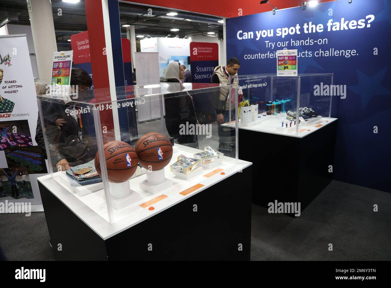 Las Vegas, United States. 05th Jan, 2023. A view of counterfeit items ...