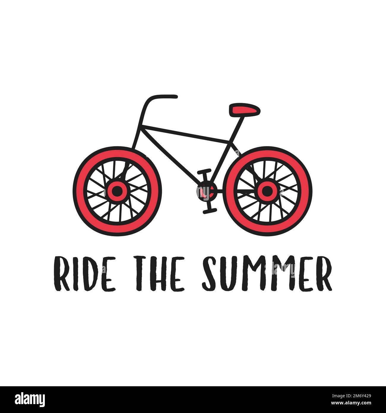 Vector logo of red bicycle Stock Vector Image & Art - Alamy