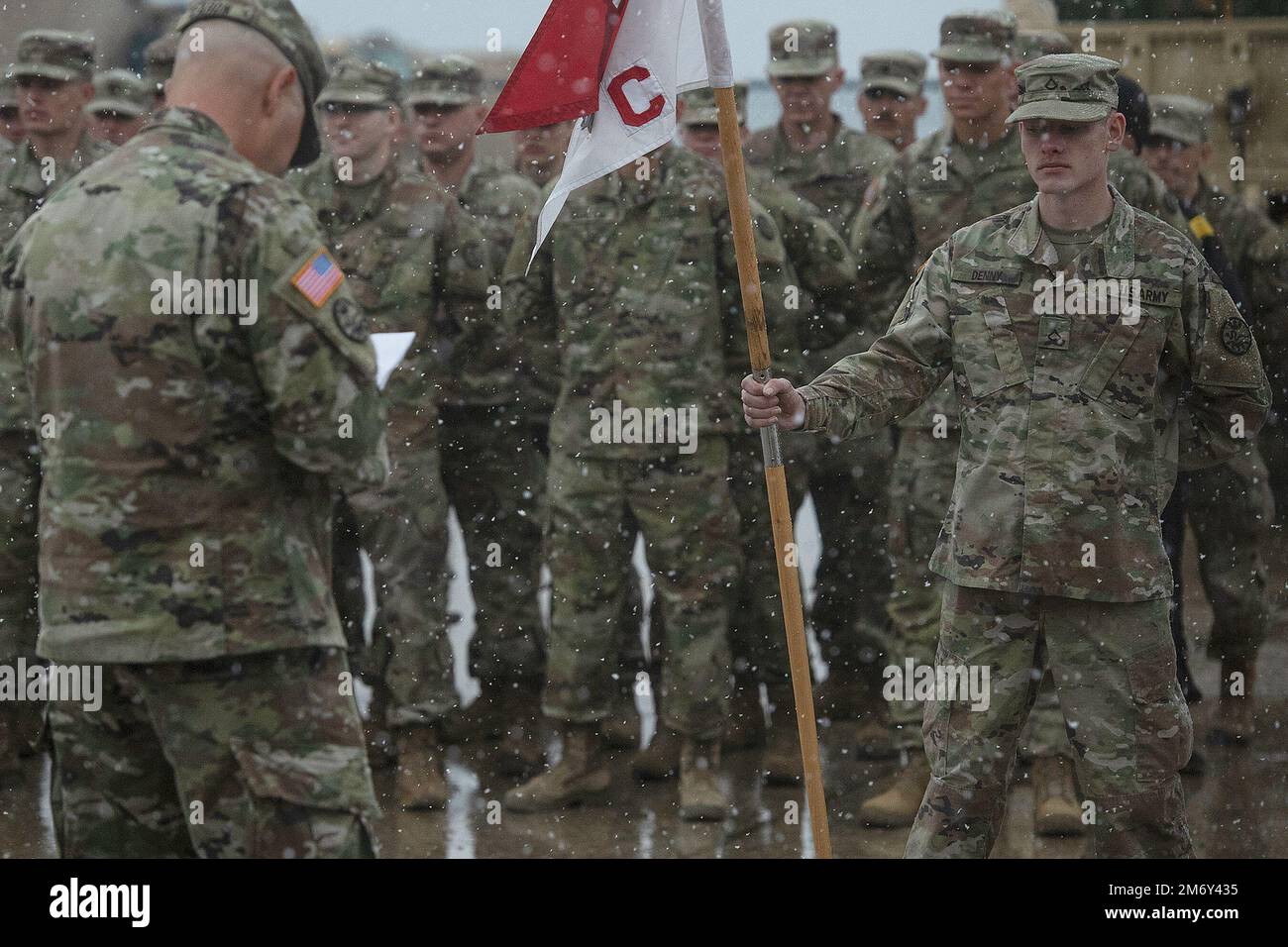 On the morning of May 9, 2022 soldiers from Charlie Company, 2-116th ...