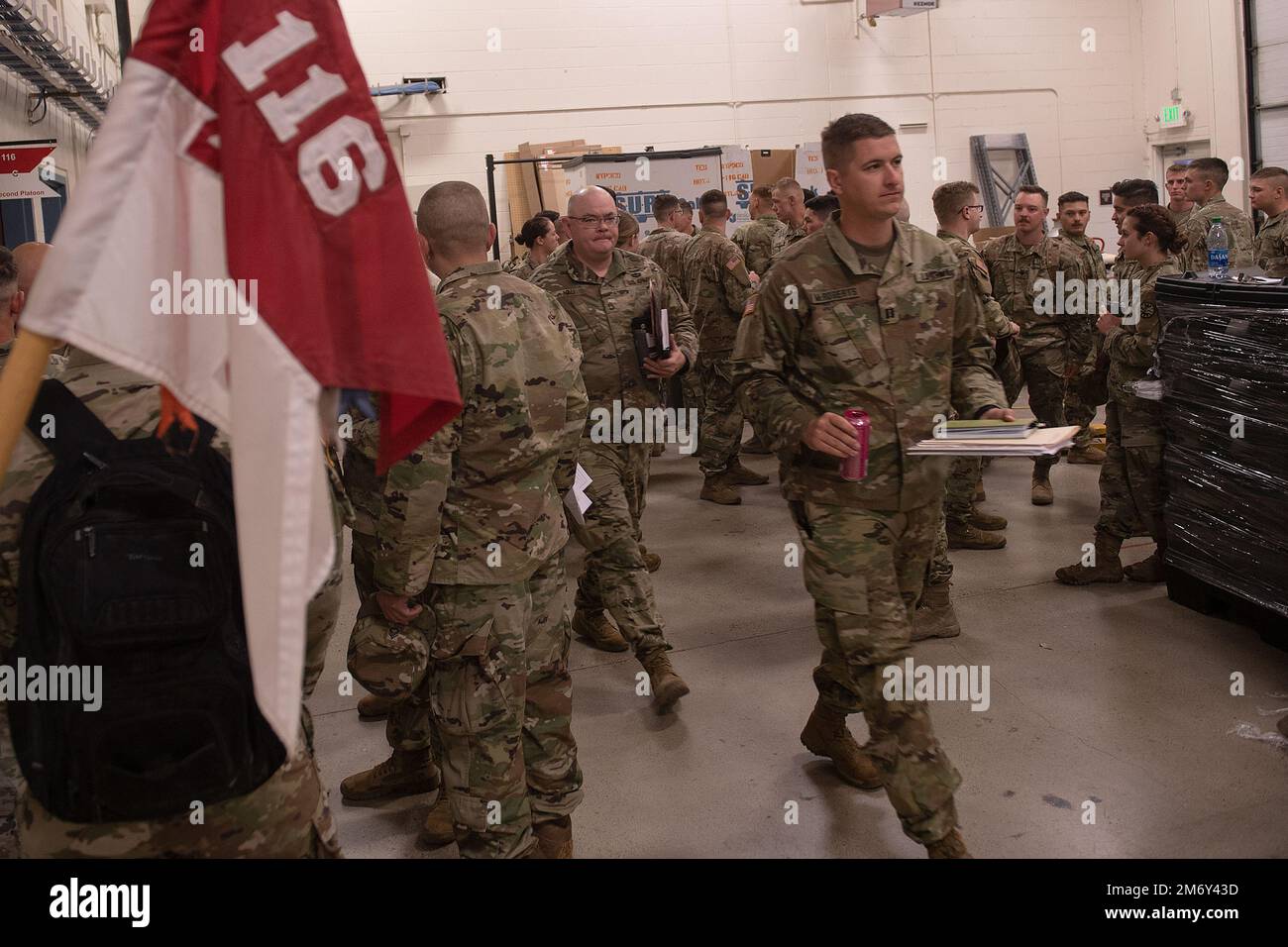 Idaho Army National Guard Capt. Joshua McRoberts, Commander of Charlie ...