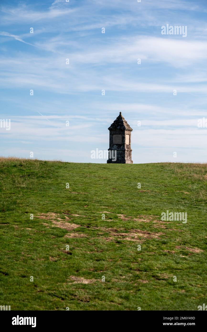summit of mont Beuvray in the morvan. Monument at the summit of Mont ...