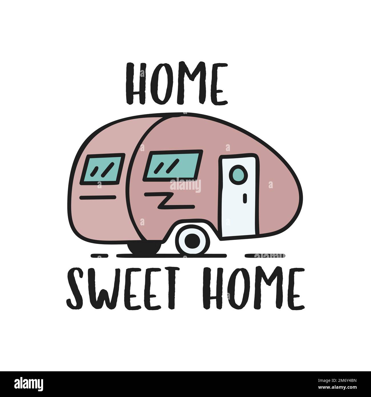 Vector logo of traveling trailer Stock Vector Image & Art - Alamy