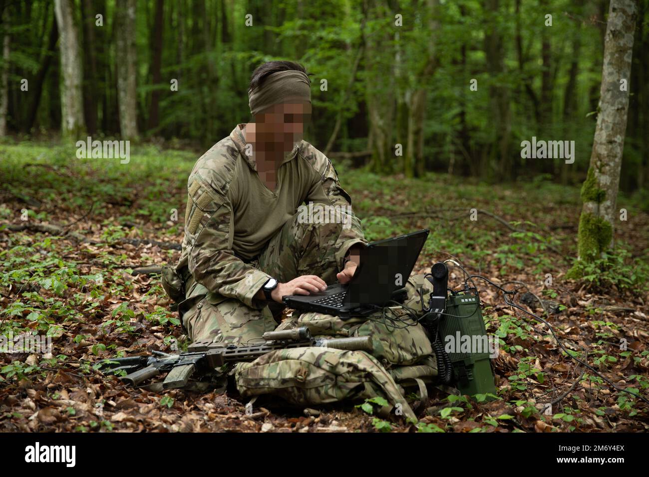 A Special Operations Forces (SOF) member with 10th Special Forces Group ...