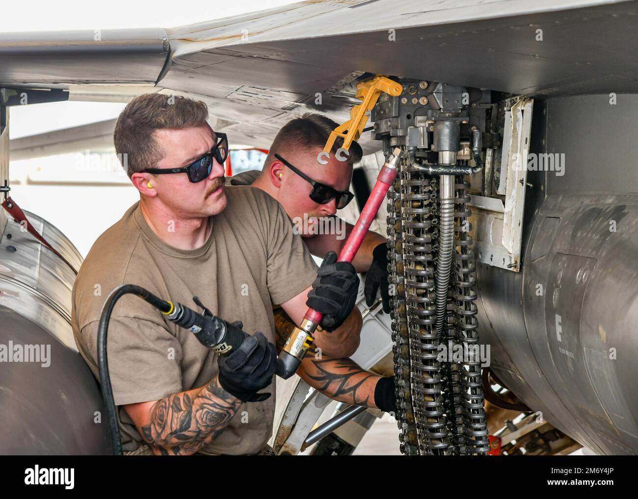 U.S. Air Force weapons system specialists, assigned to the 179th ...