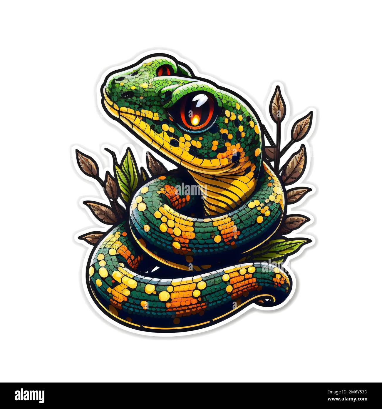 Snake sticker hi-res stock photography and images - Alamy
