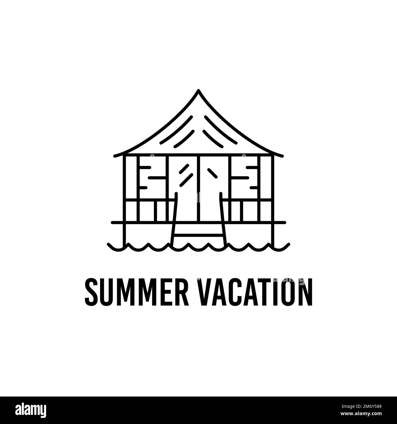 Summer vacation concept vector design Stock Vector Image & Art - Alamy