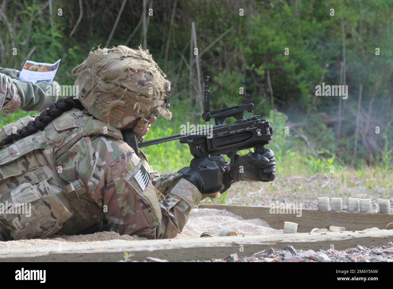 U.S. Army Pfc. Gabriella Lopez, assigned to Eighth Army's Headquarters ...
