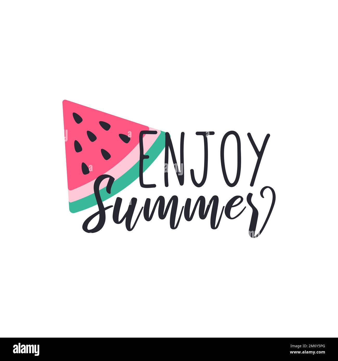 Enjoy summer vector logo design Stock Vector Image & Art - Alamy