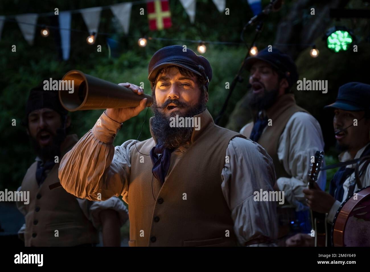 The Old Time Sailors performing at Trebah Garden Amphitheatre in ...