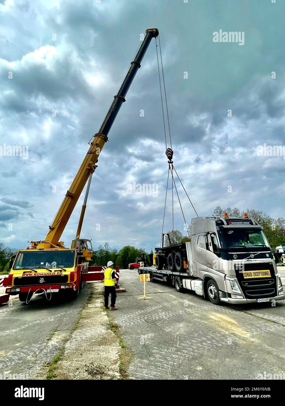 An Army Prepositioned Stocks-2 equipment piece arrives at the Equipment ...
