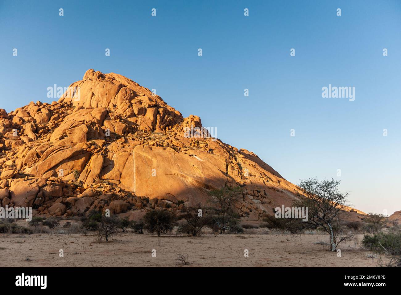 Impression of the Rocky Namibian Desert near Spitzkoppe during the ...