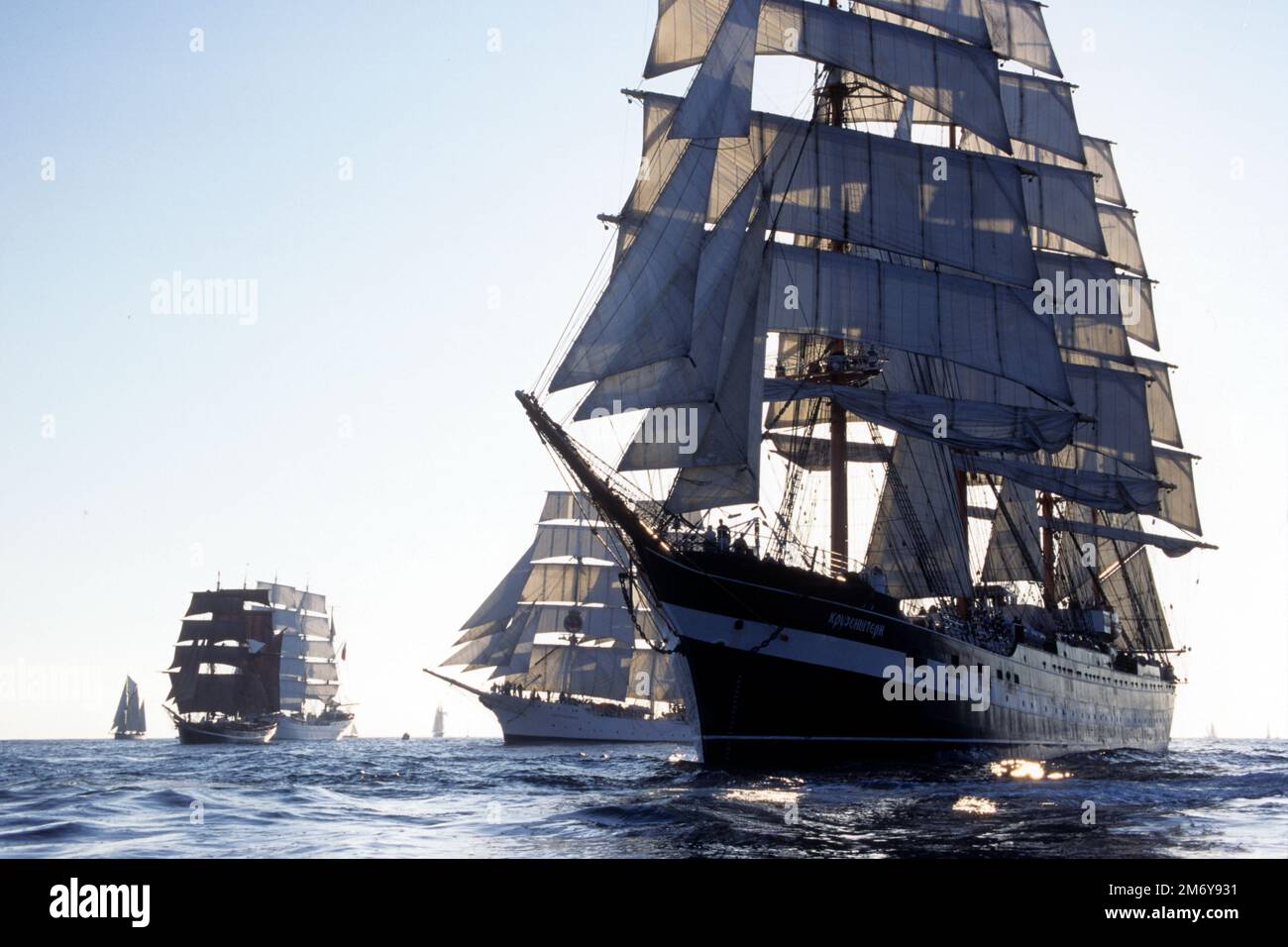 Russian barque Kruzenshtern, St Malo race start, 1999 Stock Photo - Alamy