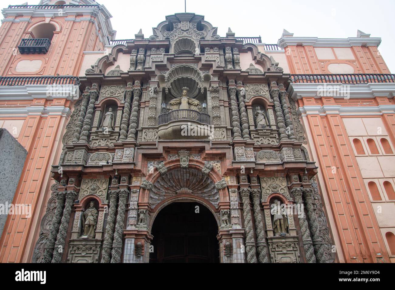 Basilica and convent of nuestra senora de la merced in Lima Peru Stock ...