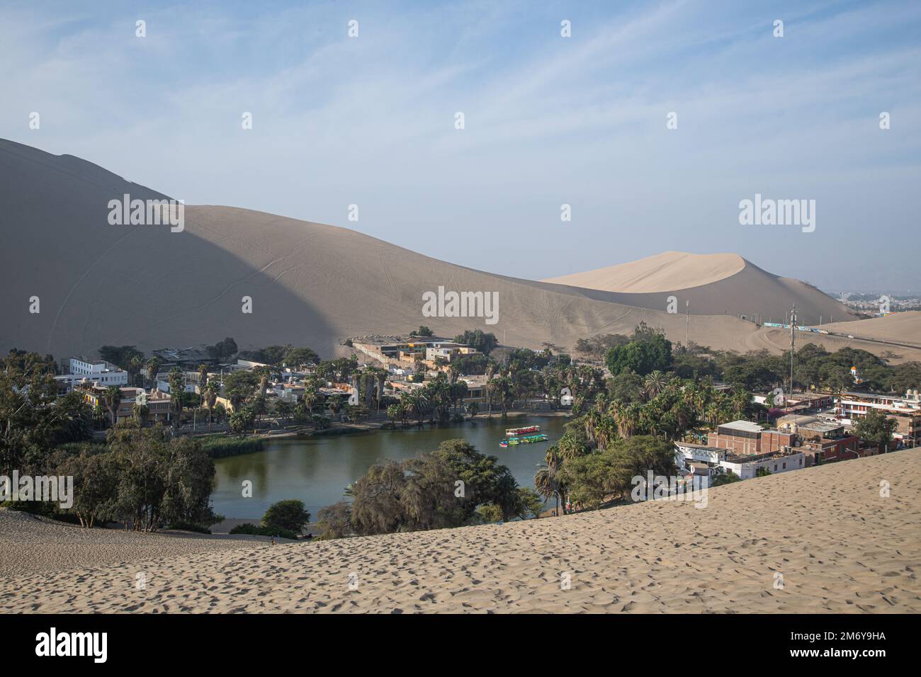 Huacachina oasis in Ica desert Peru Stock Photo - Alamy