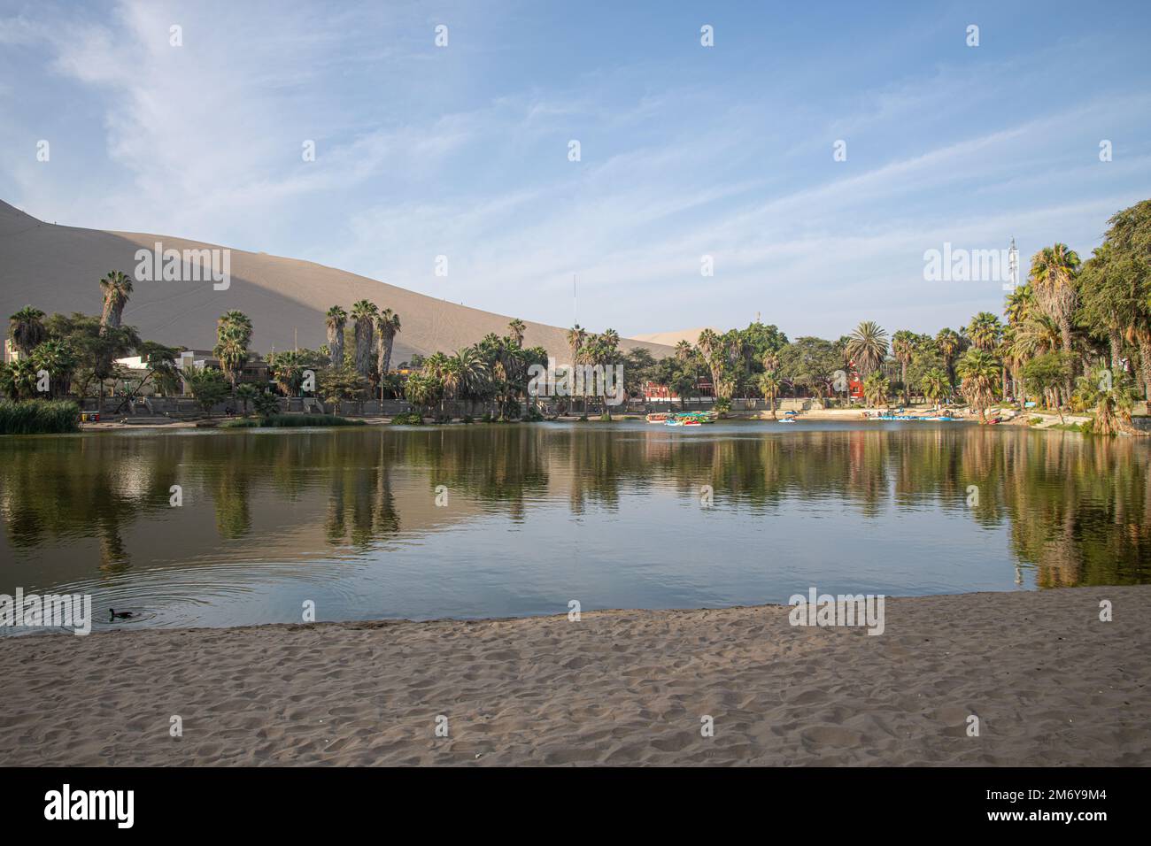 Huacachina oasis in Ica desert Peru Stock Photo - Alamy