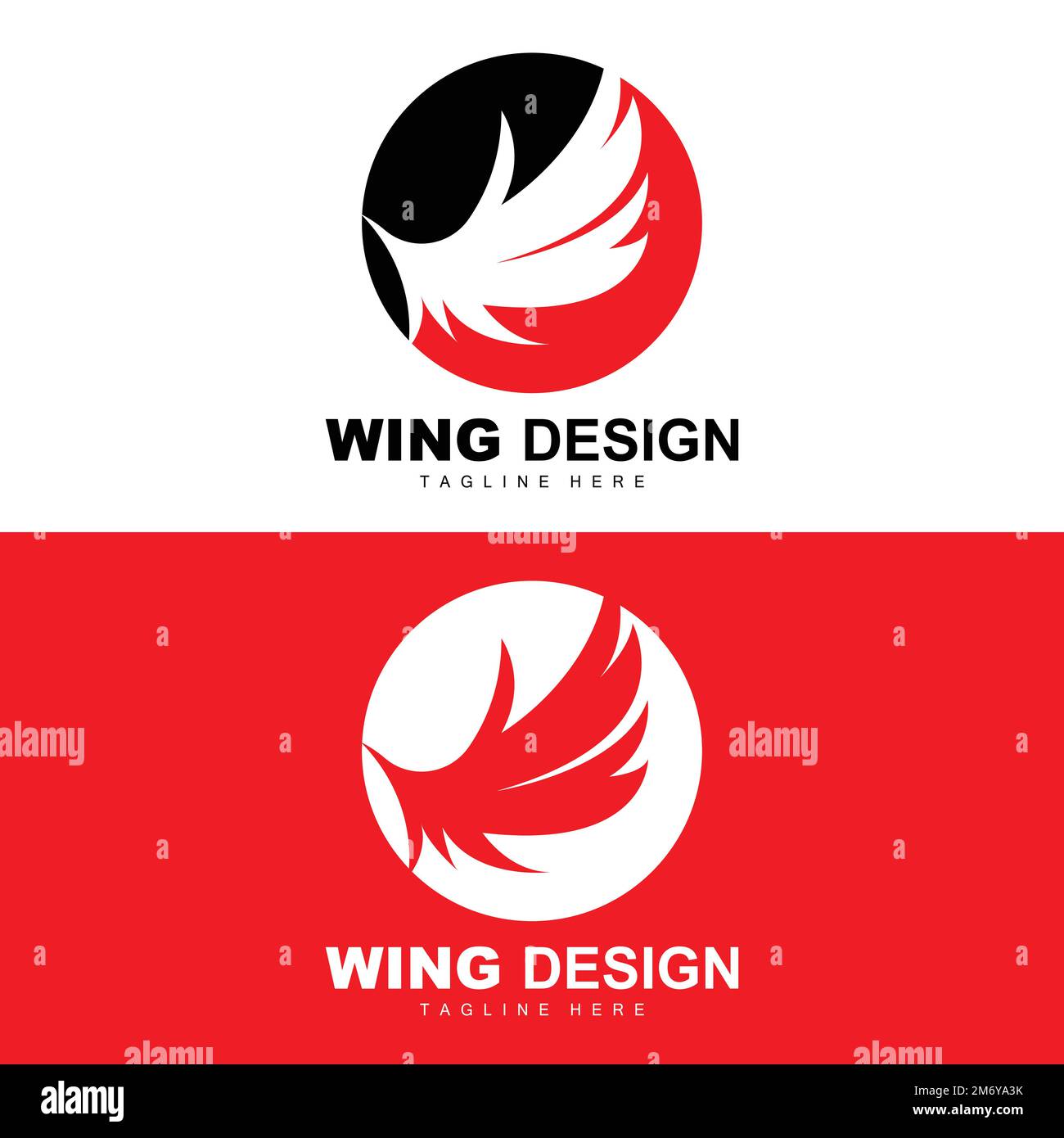 Wings Logo, Phoenix Logo, Bird Wing Vector, Template Illustration, Wing ...