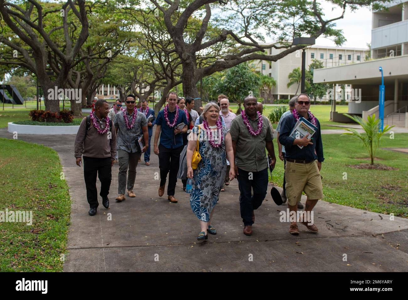Members of the Defense POW/MIA Accounting Agency (DPAA) and the Papua ...