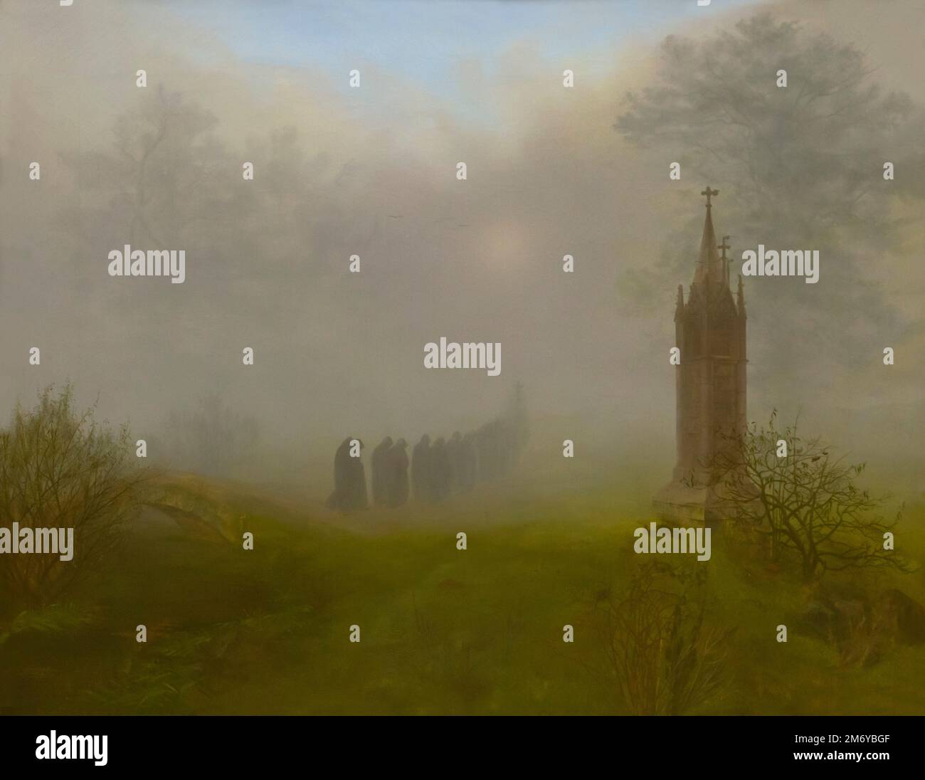 Procession in the Fog, Ernst Ferdinand Oehme, 1828, Galerie Neue ...