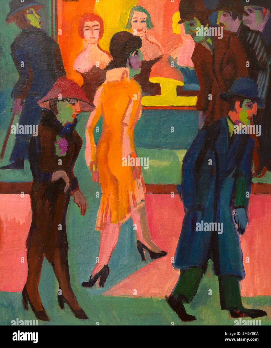 Street Scene with Hairdresser Salon, Ernst Ludwig Kirchner, 1926 ...