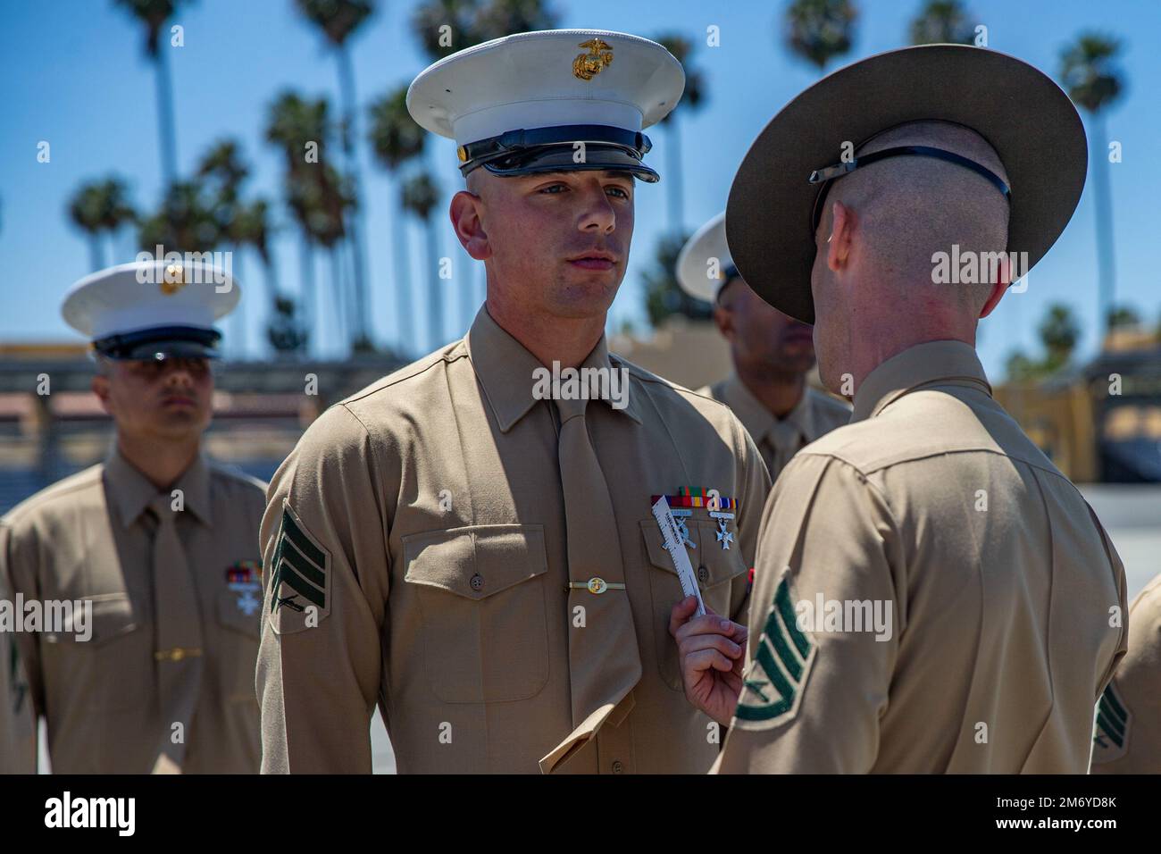 U.S. Marine Corps Sgt. Zachary Greff, a student with Drill Instructor ...
